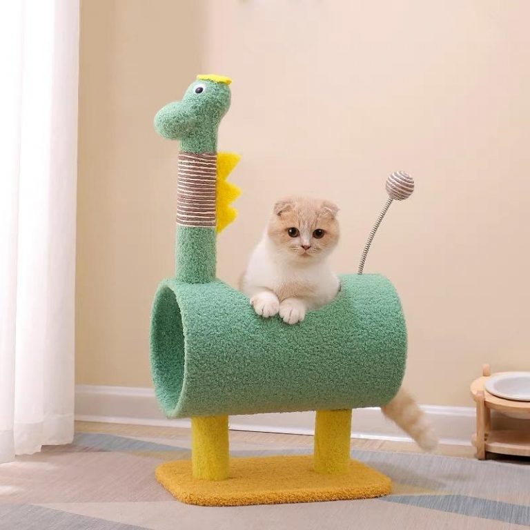 Trụ Cây Cào Móng Kèm Đường Hầm Hoạt Hình - Catree Cho Mèo - Cutepetshop