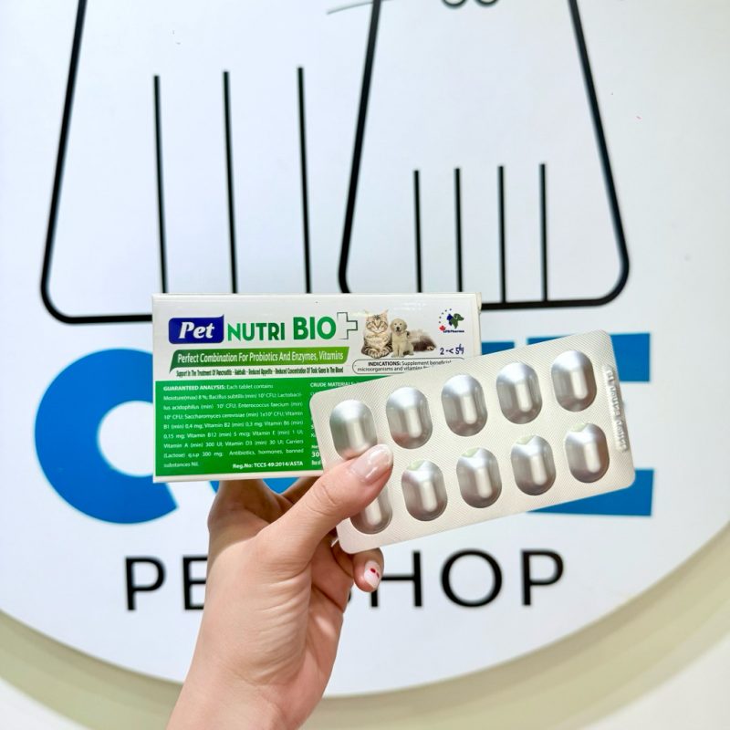 (Vỉ 20v) Thức ăn bổ sung - PET NUTRI BIO cho chó mèo - Loại trừ búi ...